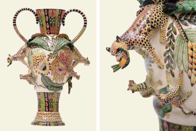 African Travel Plans on Hold? This Ardmore Leopard Vase Brings the ...