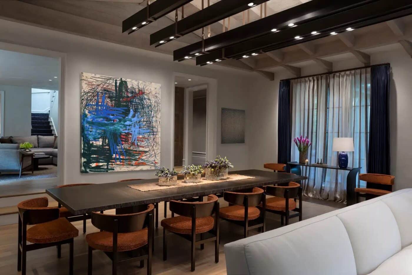 12 Sensational Interiors Energized by Abstract Art - The Study