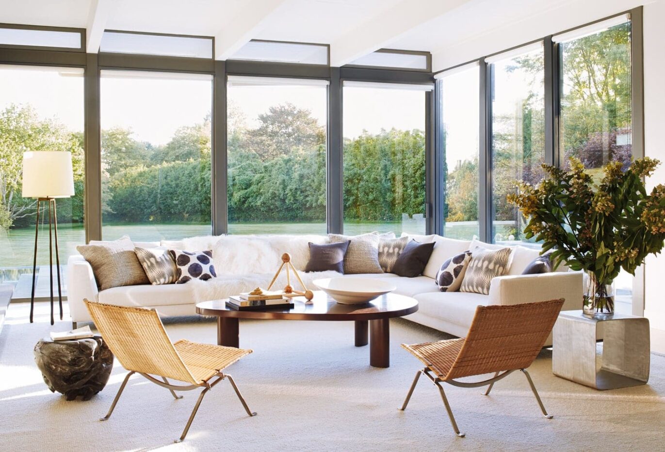 14 Delightful Interiors Brightened by Very Big Windows - The Study