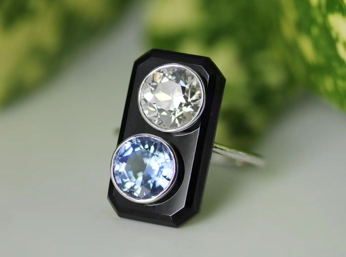 This Onyx, Diamond and Sapphire Ring Is an Art Deco Stunner | The Study