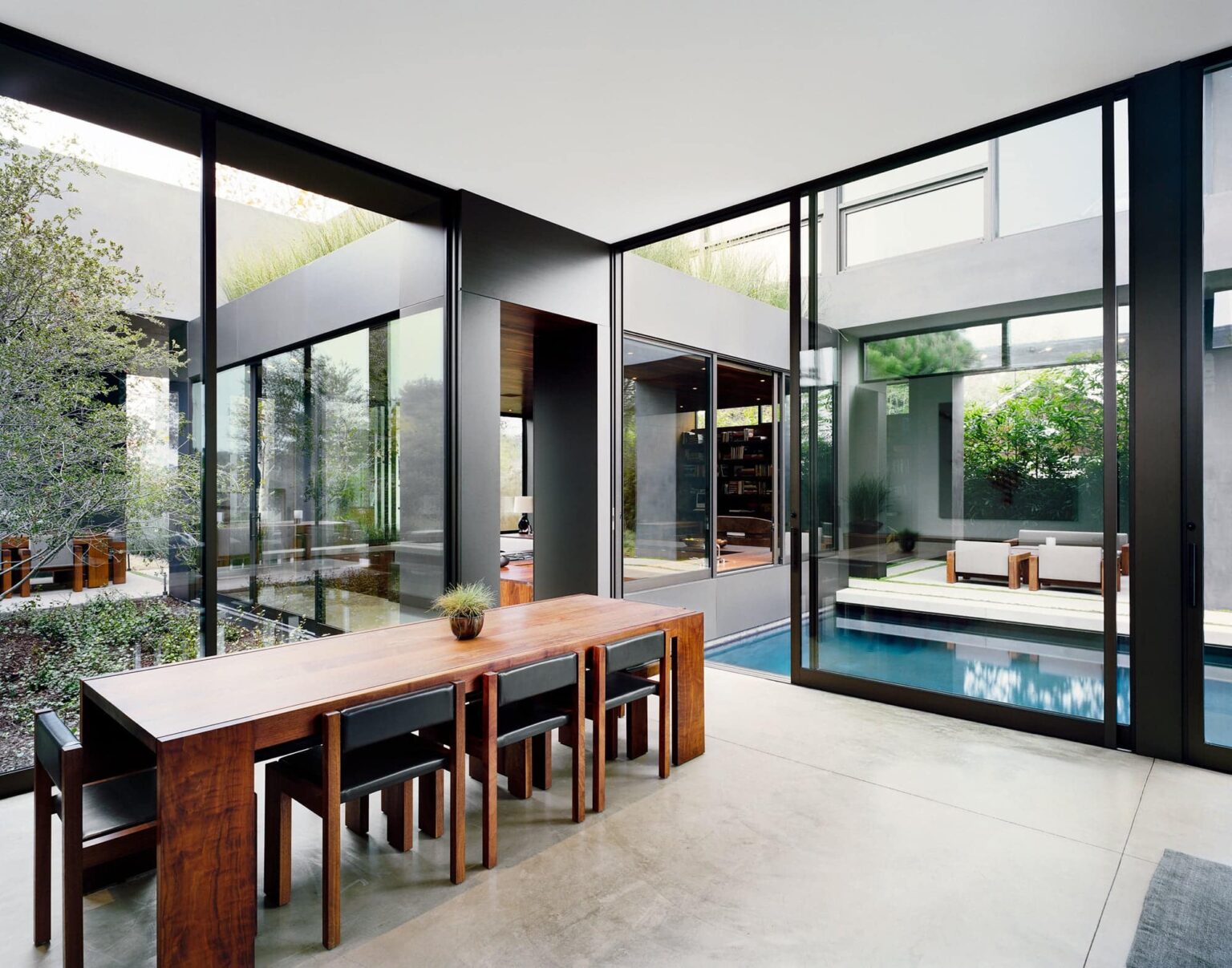 14 Delightful Interiors Brightened by Very Big Windows - The Study